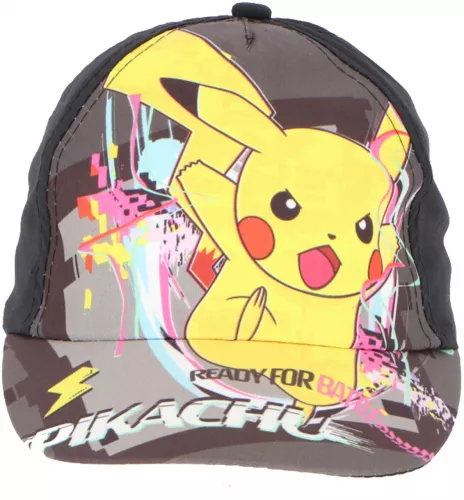 Sapca copii Pokemon Pikachu ready for battle reglabila 10-14 ani/56 cm ...