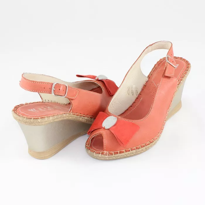 Sandale dama piele naturala - Walk in the city coral - Marimea 39 ouq3 ...