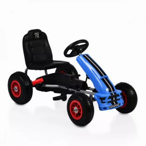 Kart cu pedale si roti gonflabile Nevada Bleu-B006 aky100598 bleu - domo.ro