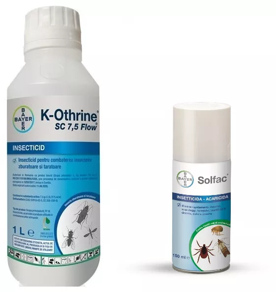 Insecticide Bayer plosnite de pat insecte gandaci muste Solfac 150 ml ...