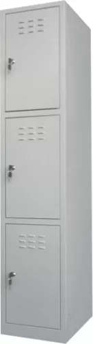 Dulap vestiar metalic 1 coloana 3 usi mici 312x450x1500 mnx-1242 - domo.ro