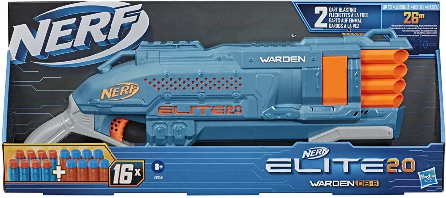 NERF ELITE 2.0 BLASTER WARDEN DB-8 E9959 - domo.ro