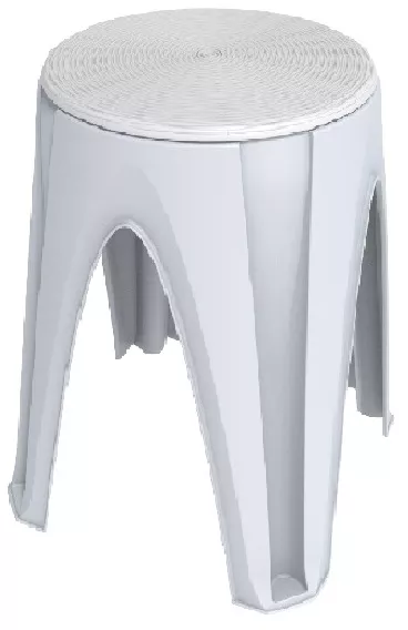 Scaun cu sezut rotativ set de 4 scaune alb