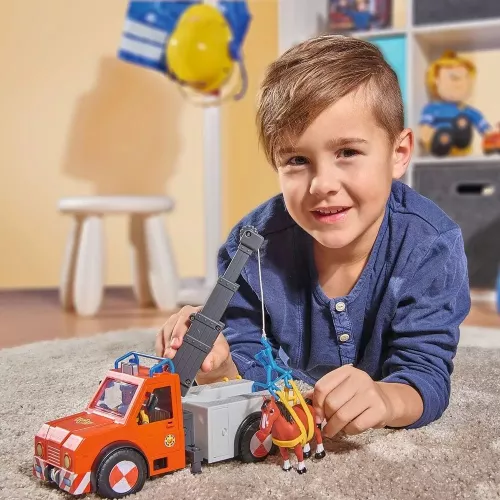 Masina de pompieri Simba Fireman Sam Phoenix cu figurina si cal ...