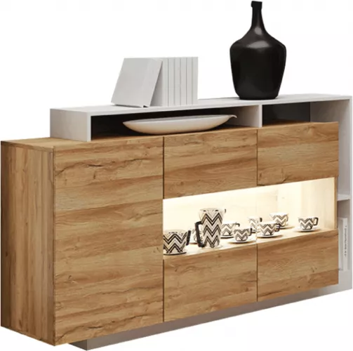 Comoda stejar grandson alb ALICANTE tk-0000285309 - domo.ro