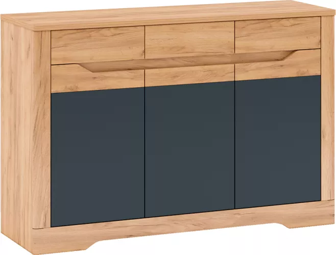 Scrin E stejar craft artizanal gri grafit FIDEL tk-0000264032 - domo.ro