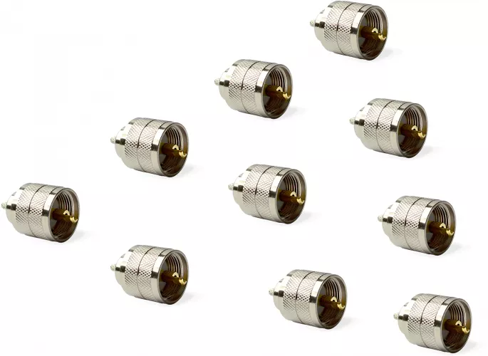Set mufe PL259 pentru cablu RG174 pentru antena CB PNI Extra 45/48 10 ...