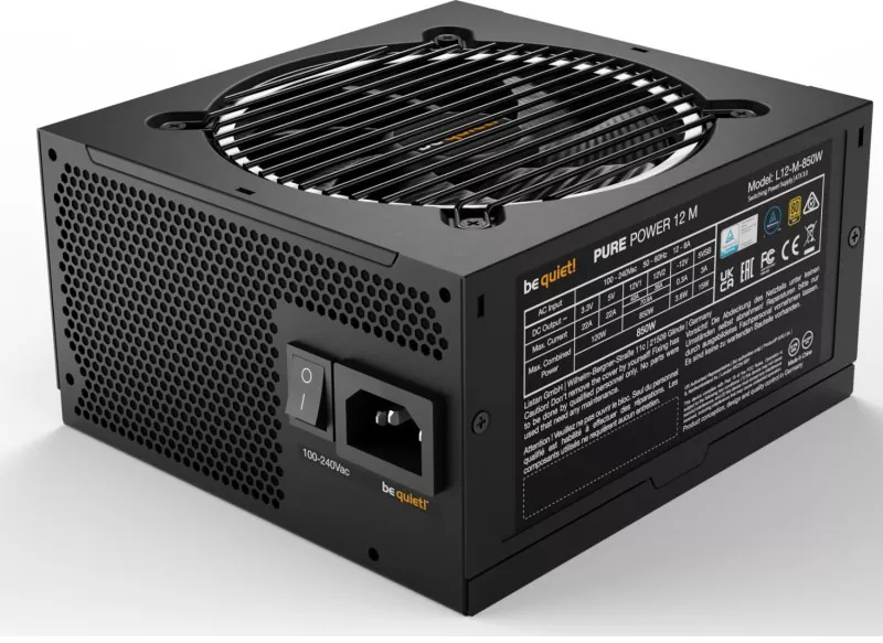 Sursa be quiet! Pure Power 12 M 80+ Gold 850W Full Modulara ATX PFC Active