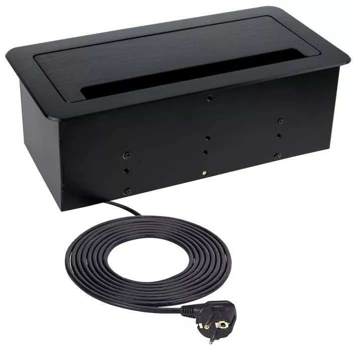 Priza incorporabila Inbox cu 2 prize Schuko 1 port HDMI 1 port RJ45 1 ...