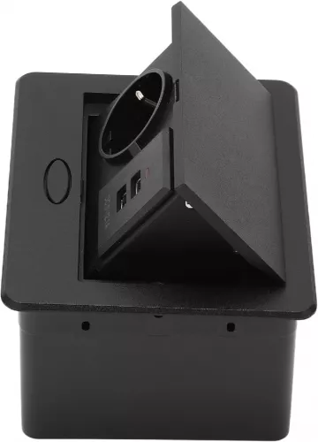 Priza incorporabila in blat bucatarie masa sau birou 2X USB - domo.ro