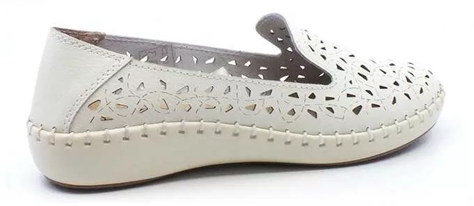 Pantofi dame Maria Conti piele naturala alb 37