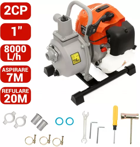 Motopompa pe benzina 2CP 2 timpi 1 tol KD5060 a7ps_952432248 - domo.ro