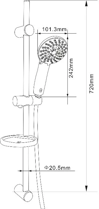 Coloana de dus Doppio Verde Line N360VL - domo.ro