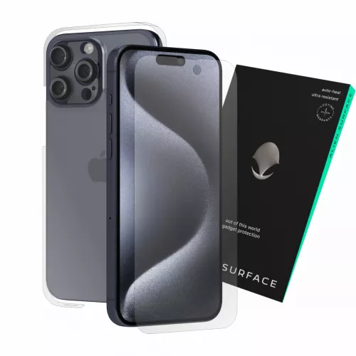Folie Alien Surface Apple iPhone 15 Pro Max protectie ecran spate cu ...