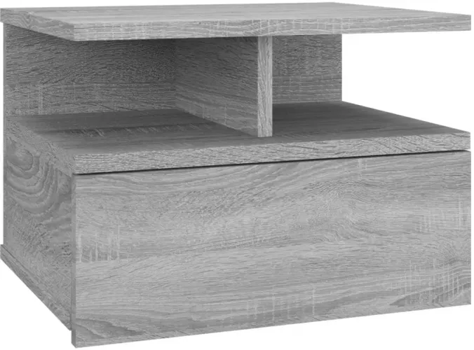 VidaXL Noptiera plutitoare gri sonoma 40x31x27 cm lemn prelucrat 815314