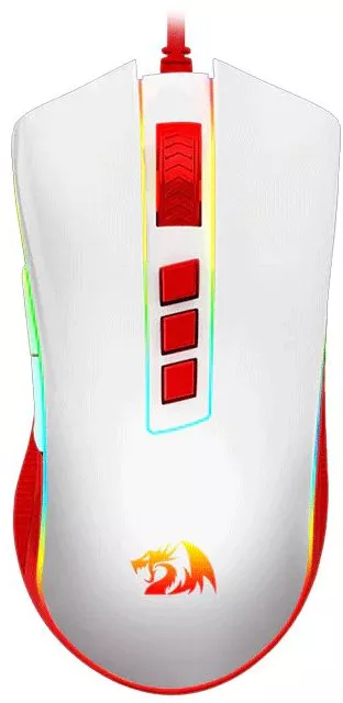 Mouse Gaming Redragon Cobra RGB White-Red M711C - domo.ro