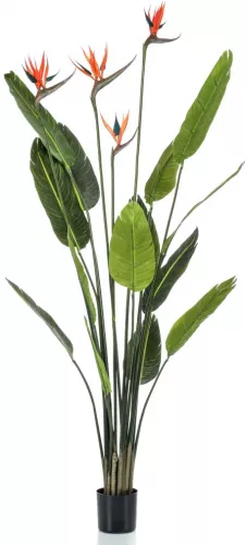 Emerald Arbore artificial de Strelitzia cu 4 flori in ghiveci 150 cm ...