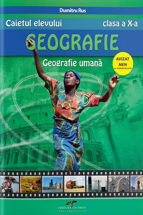 Caietul elevului Geografie clasa a X-a Geografie umana 9786065281981 ...