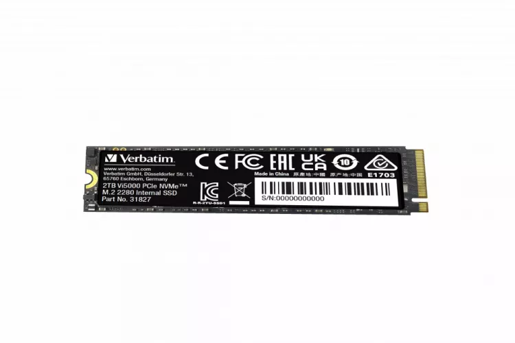 Solid State Drive SSD Verbatim Vi5000 M.2 PCIe NVMe 2TB PCI Express ...