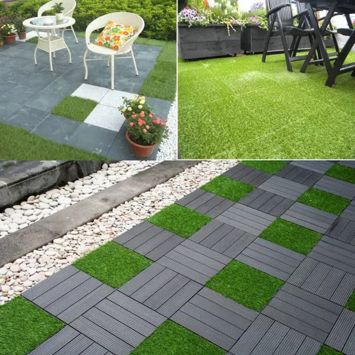 Pardoseala din iarba artificiala - 30 x 30 cm - 11 buc/pachet ...