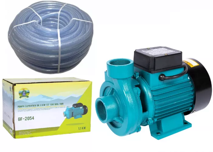 Pompa de suprafata din fonta DK 1.1KW 1.5 16m 180l/min 2850 rot/min ...