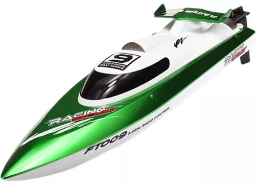 Barca cu telecomanda iUni FT009 Top Speed Racing Flipped Boat Verde
