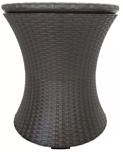 Mini bar de gradina multifunctional Keter Cool Bar Rattan maro 49.5x49 ...