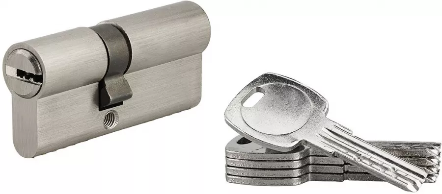 Butuc usa profil european 30x40mm nichelat 5 chei reversibile - SP ...