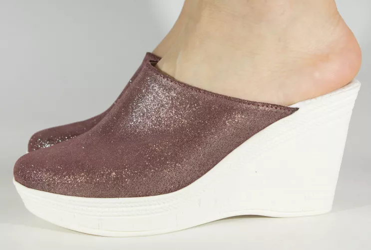 Saboti visiniu inchis platforma piele naturala SBM5A 40 - domo.ro