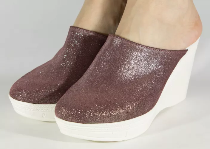 Saboti visiniu inchis platforma piele naturala SBM5A 39 - domo.ro