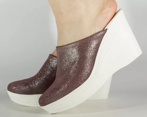 Saboti visiniu inchis platforma piele naturala SBM5A 40 - domo.ro