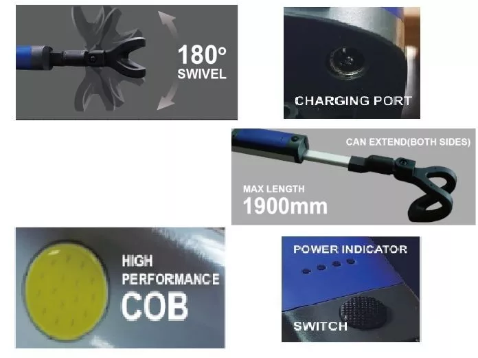 Lanterna LED pentru atelier lampa capota 1000Lm KD1260 KD1260