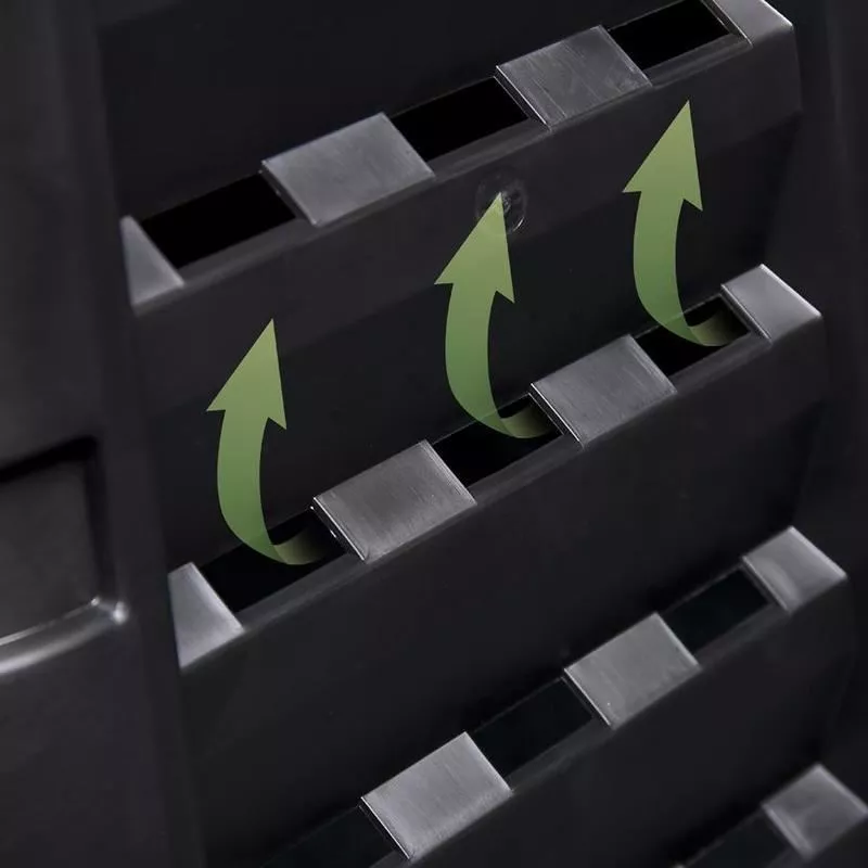 Compostor de gradina 480 L negru 255073 - domo.ro