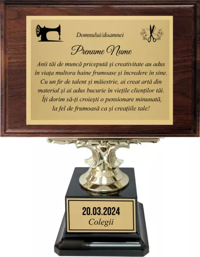 Trofeu Pensionare Croitor CS002 - domo.ro