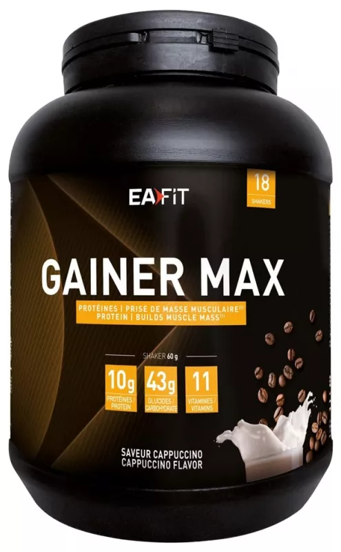 Gainer Max 1 1 kg Cappuccino si Proteine Zer plus Ou Crestere in masa ...