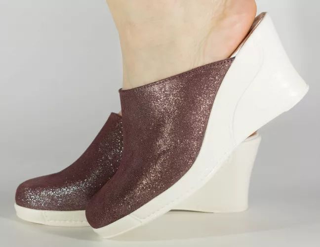 Saboti visiu inchis platforma piele naturala SBM5 39 - domo.ro