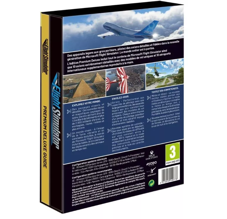 Microsoft Flight Simulator 2020 - Premium Deluxe Cutie si DVD-uri Nu include cheia pentru joc ...