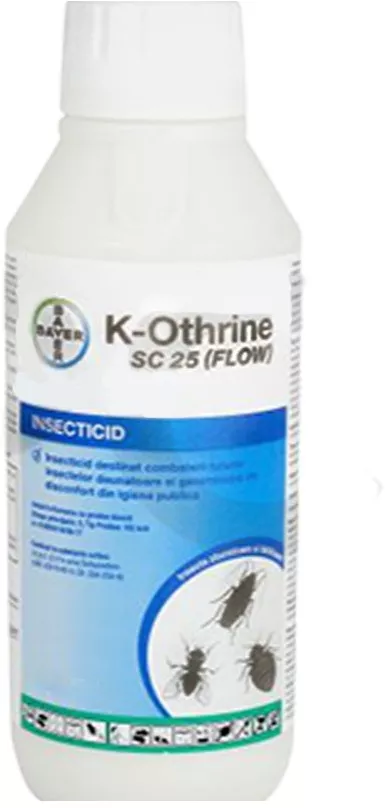 BAYER K-OTHRINE SC 25 Flow Insecticid plosnite capuse muste tantari purici-1 L - domo.ro