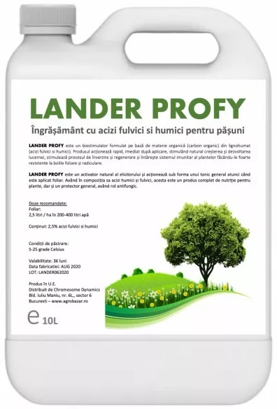 LANDER PROFY biostimulator pentru pasuni cu carbon organic acizi ...