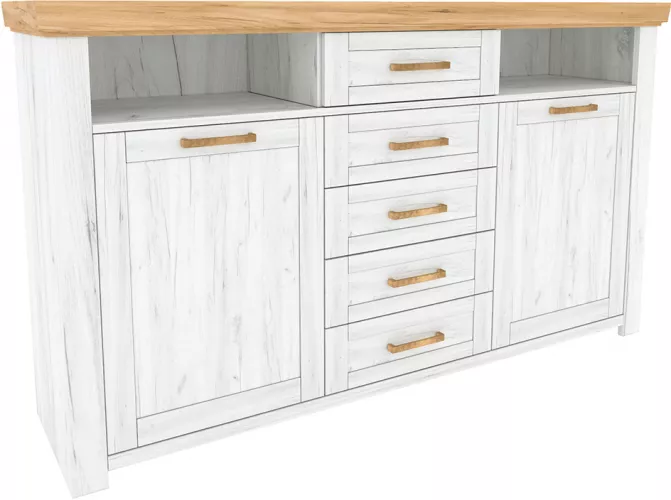 Scrin E stejar craft auriu stejar craft alb SUDBURY tk-0000264009 - domo.ro