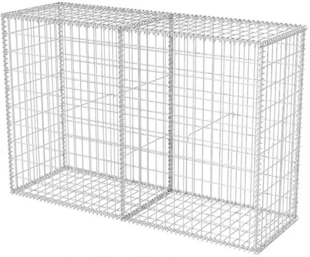 VidaXL Cos gabion 150 x 50 x 100 cm otel galvanizat