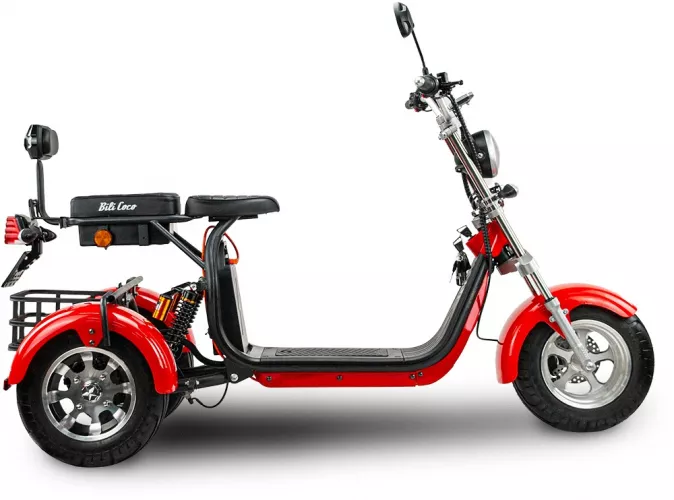 Scuter electric BILI COCO 3ROTI rosu BBSKUTER0928 - domo.ro