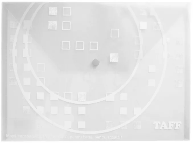 Mapa plastic tip plic A4 cu buton Taff Transparent MAPATAFF-ALB - domo.ro