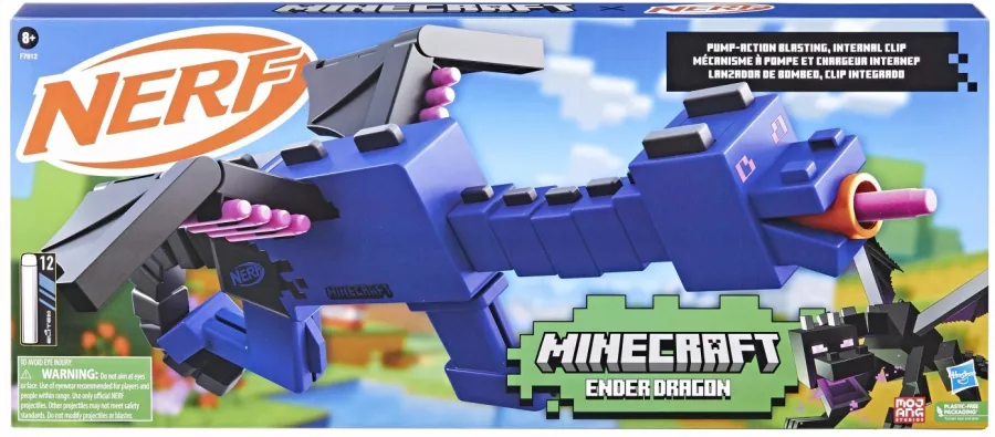 BLASTER NERF MINECRAFT ENDER DRAGON VVTF7912 - domo.ro