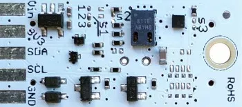 Senzor CO2 TVOC temperatura si umiditate s-Sense HDC2010+CCS811 3-5V ...