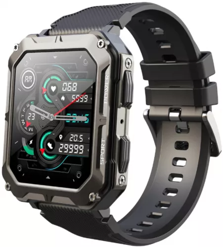 Smartwatch RoHS® C20 Pro Negru 1.83 inch Apel bluetooth Bluetooth 5.0 Ritm - domo.ro
