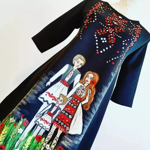 Rochie pictata familie- traditional 000002 - domo.ro