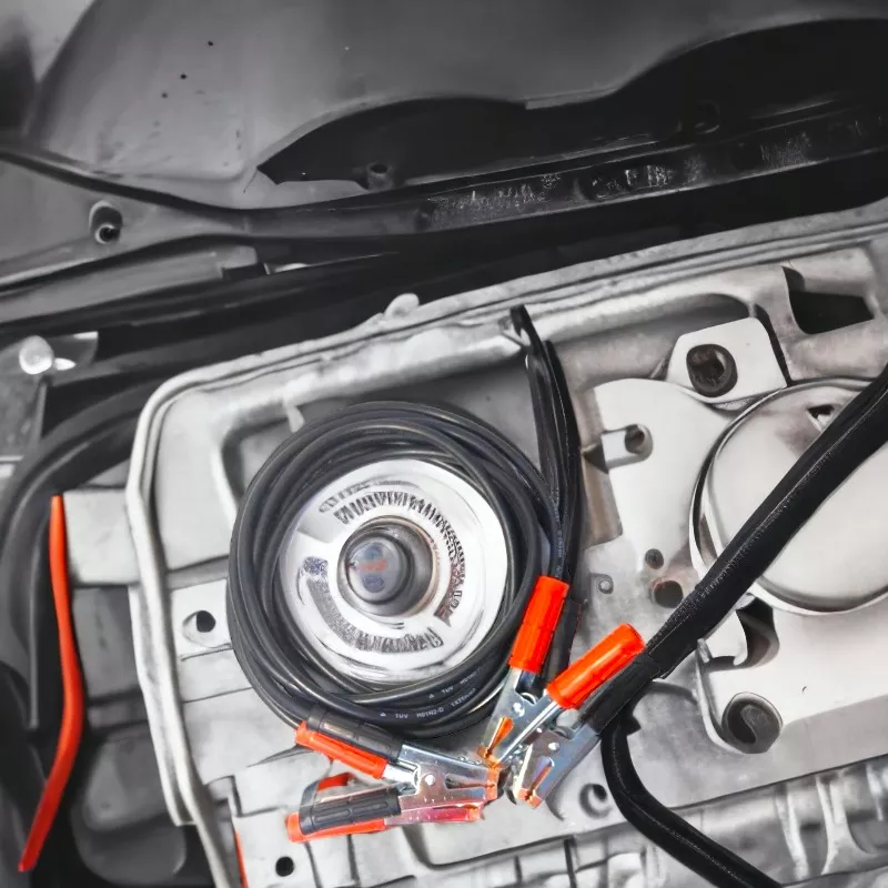 Set cabluri transfer curent auto 2500A dimensiune 3 metri cu cleme ...