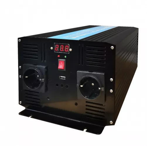 Invertor auto de la 12V la 220-230V 4000W Unda Sinusoidala Pura TED ...