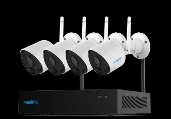 Set complet de supraveghere Reolink RLK4-211WB4-S WIFI wireless ...